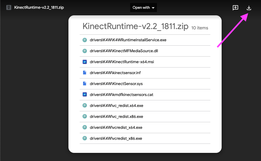 How do I manually update my Kinect sensor drivers?